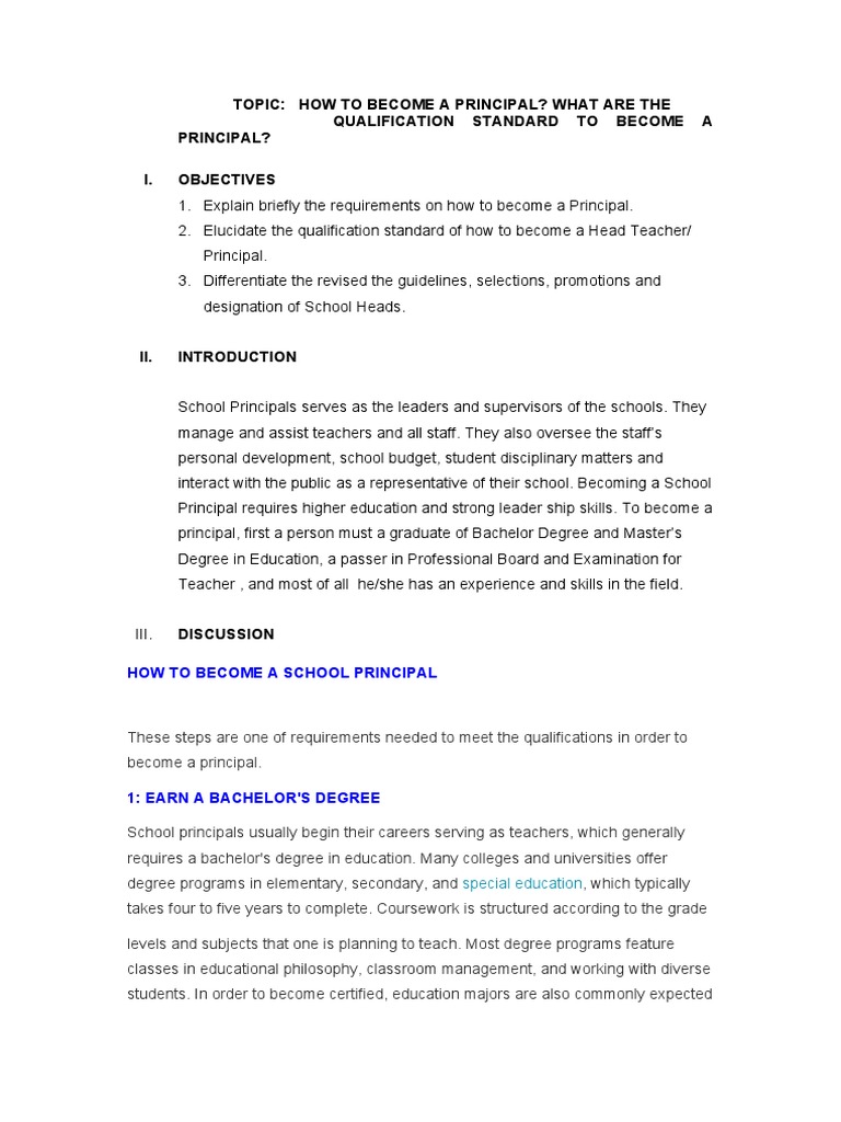 How-to-Become-a-Principal What-are-the-Standard-Qualification-to-Become ...