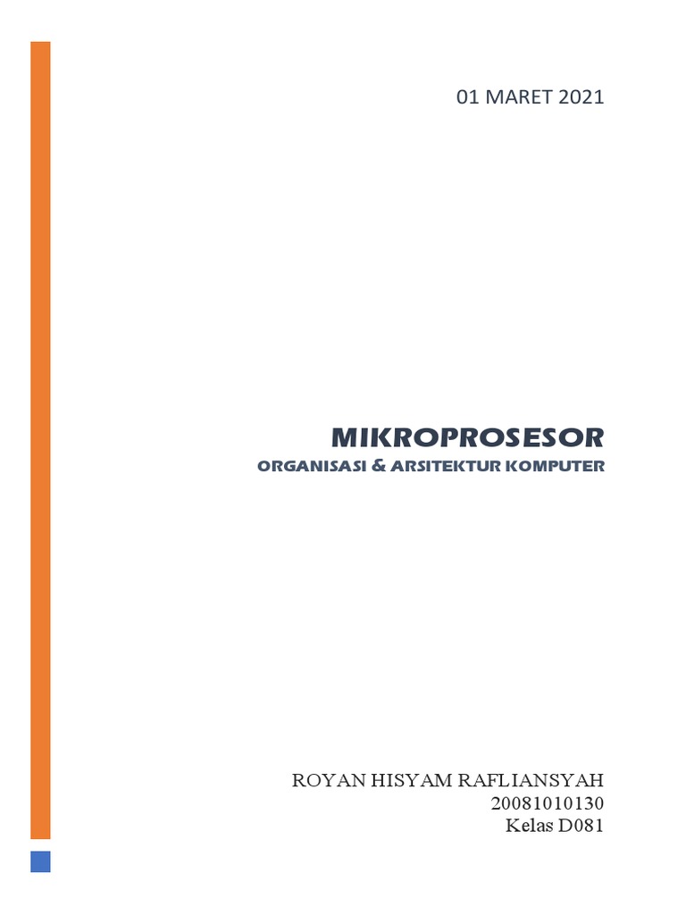 Definisi Mikroprosesor | PDF