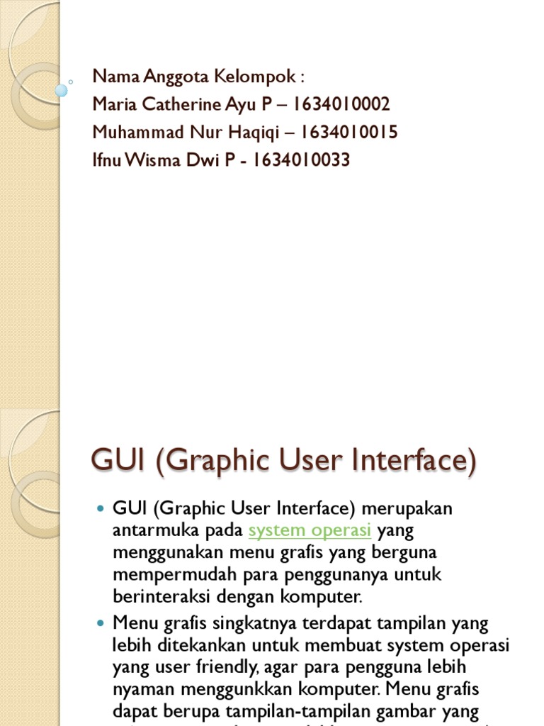 GUI dan CLI | PDF