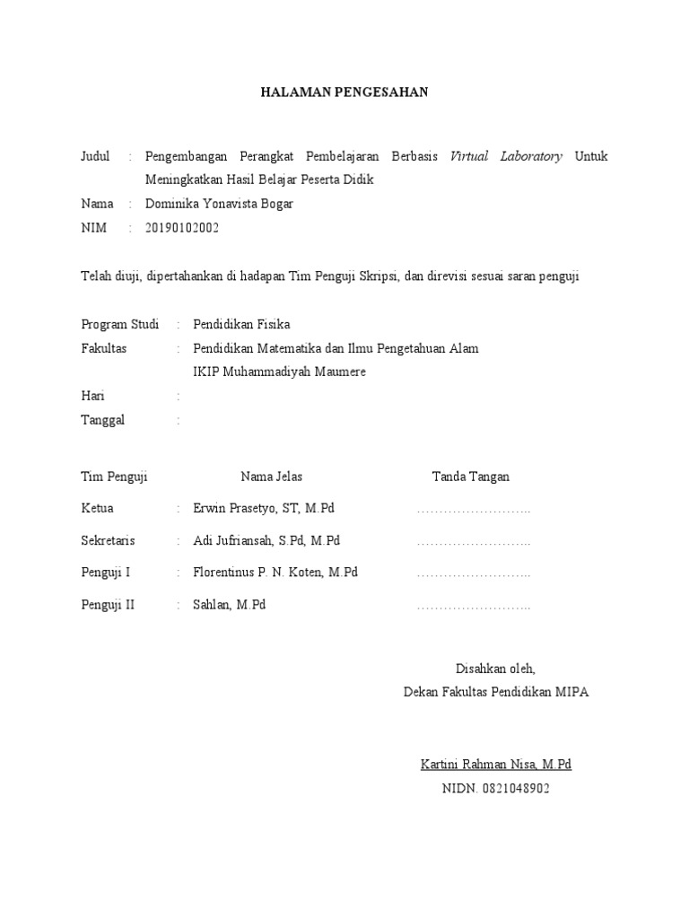 Halaman Persembahan Pdf