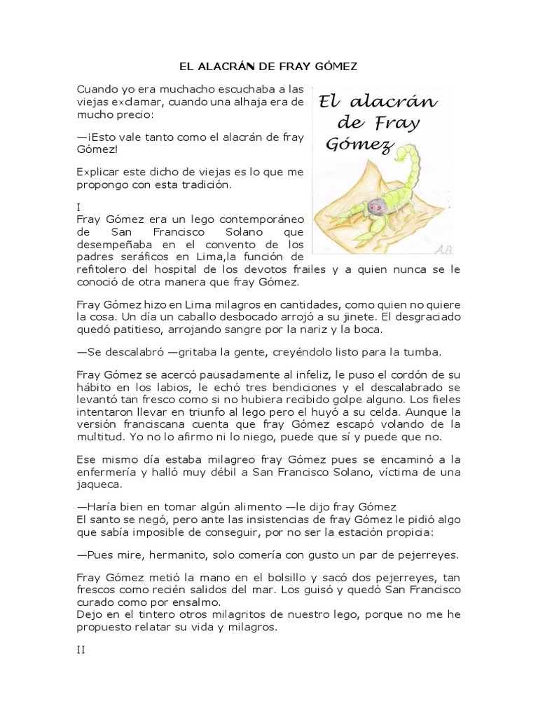 El Alacrán de Fray Gómez | PDF