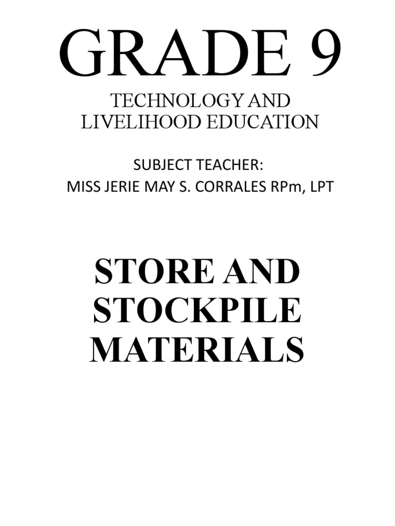 GRADE 9. Tle 4th Quarter | PDF