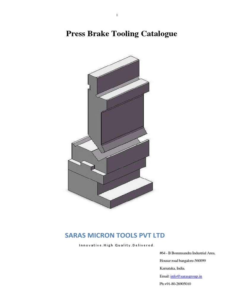 Press Brake Toolings Catalog - Saras - 1 | Download Free PDF | Tools ...