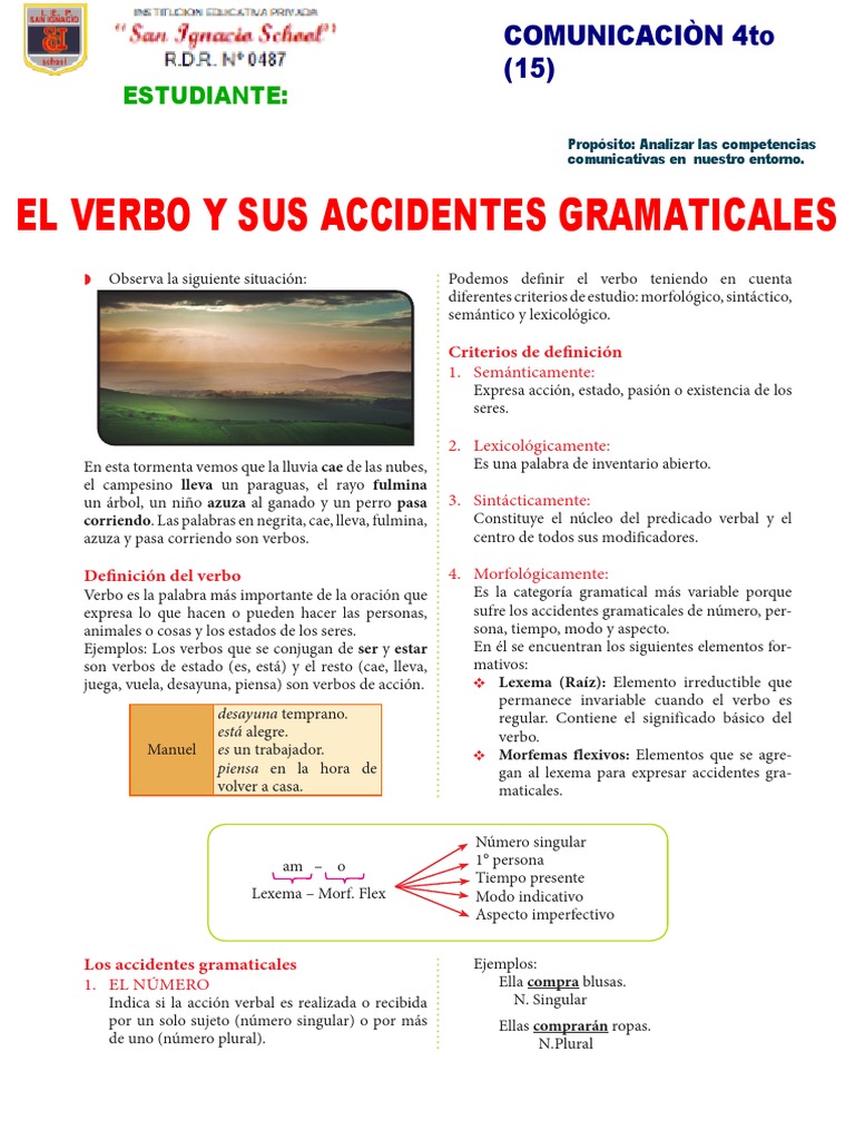 15 Definición-y-Categorias-Gramaticales-del-Verbo | Descargar gratis ...