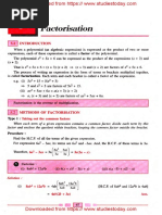 ICSE Class 8 Maths Contents | PDF