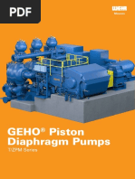 Geho ZPM TZPM Series Spec Sheet | PDF | Pump | Piston