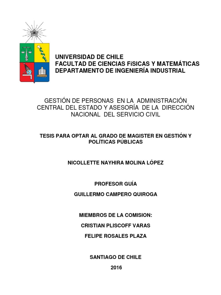 Gestion de Personas en La Administracion Central Del Estado y Asesoria ...