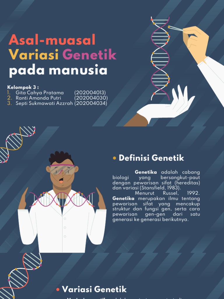 Asal-Muasal Variasi Genetik Pada Manusia - Kelompok 3 | PDF