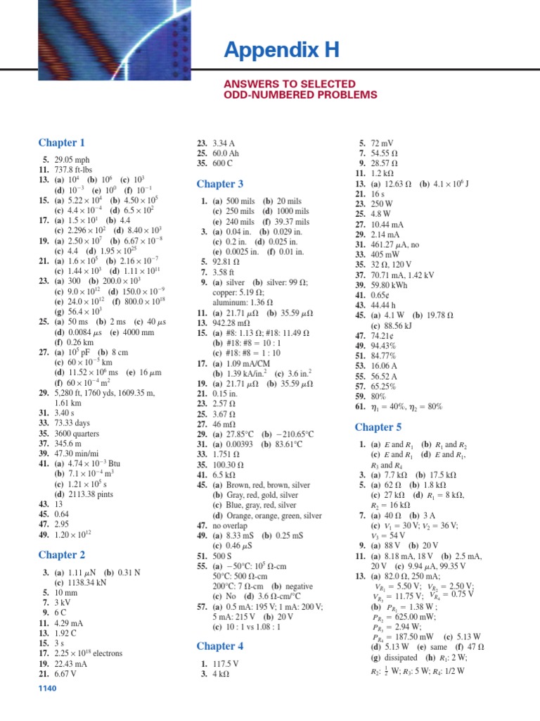 Appendix H | PDF | Metrology | Waves