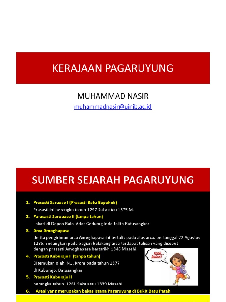 Sejarah Kerajaan Pagaruyung | PDF