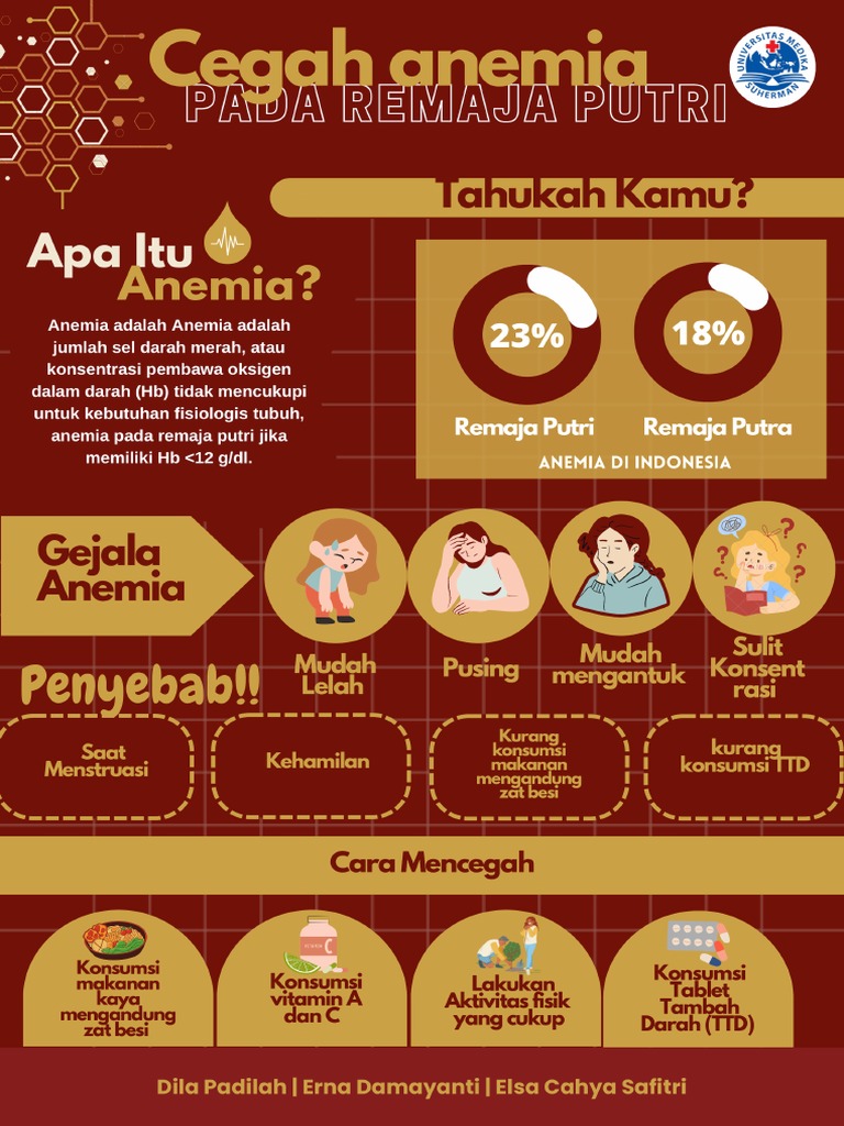 Pert-2 Kel 5 poster anemia remaja putri | PDF