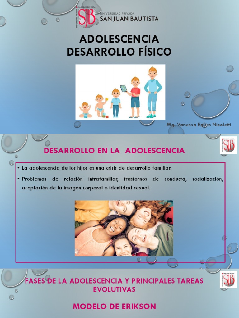 Clase 1 - Adolescencia y Desarrollo Fisico | PDF | Adolescencia | Sistema reproductivo