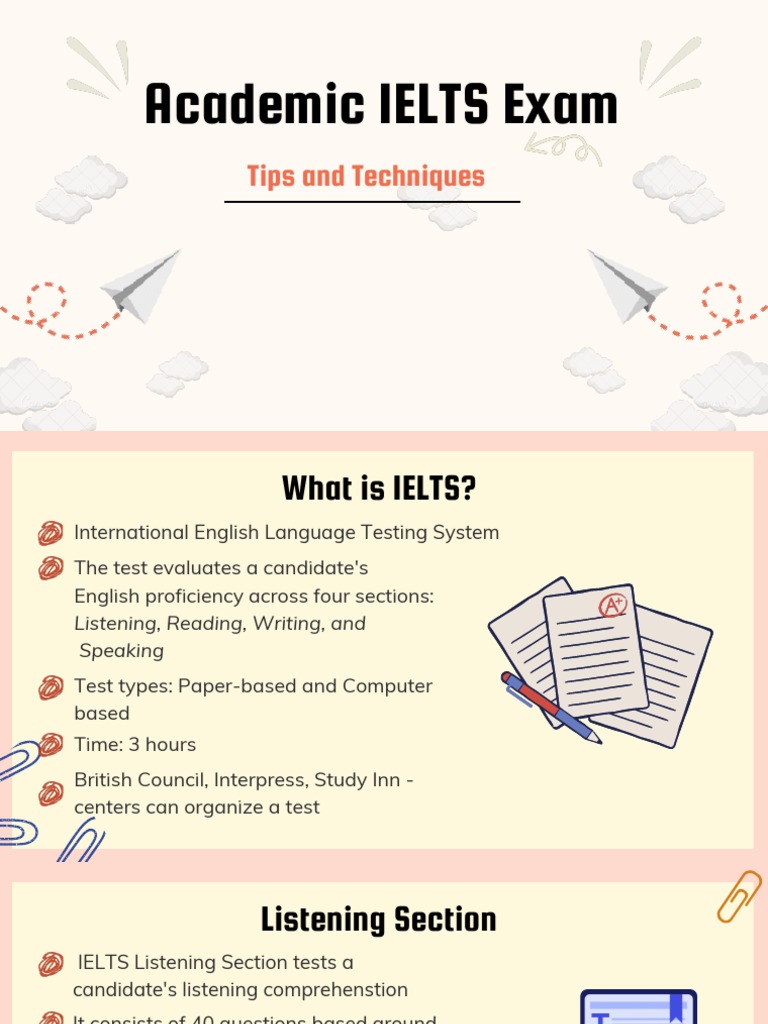 Academic IELTS Exam (4 Skills) | PDF | International English Language ...