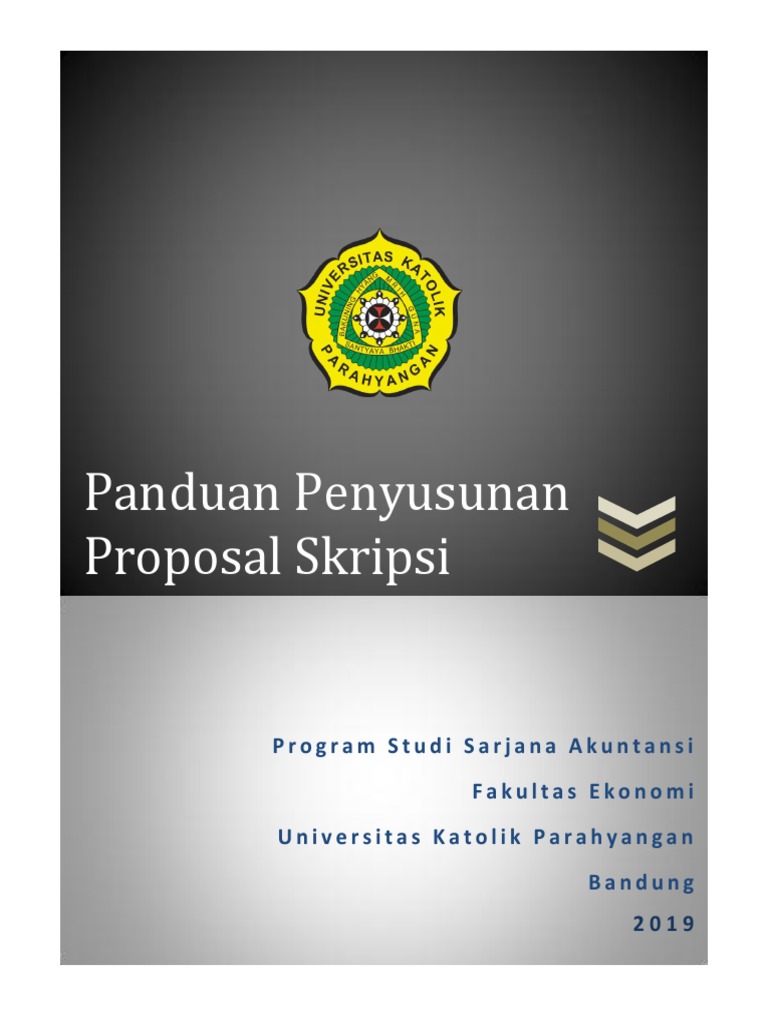 Panduan Penyusunan Proposal Skripsi S1 Akuntansi 30 Jan 2019 1 | PDF