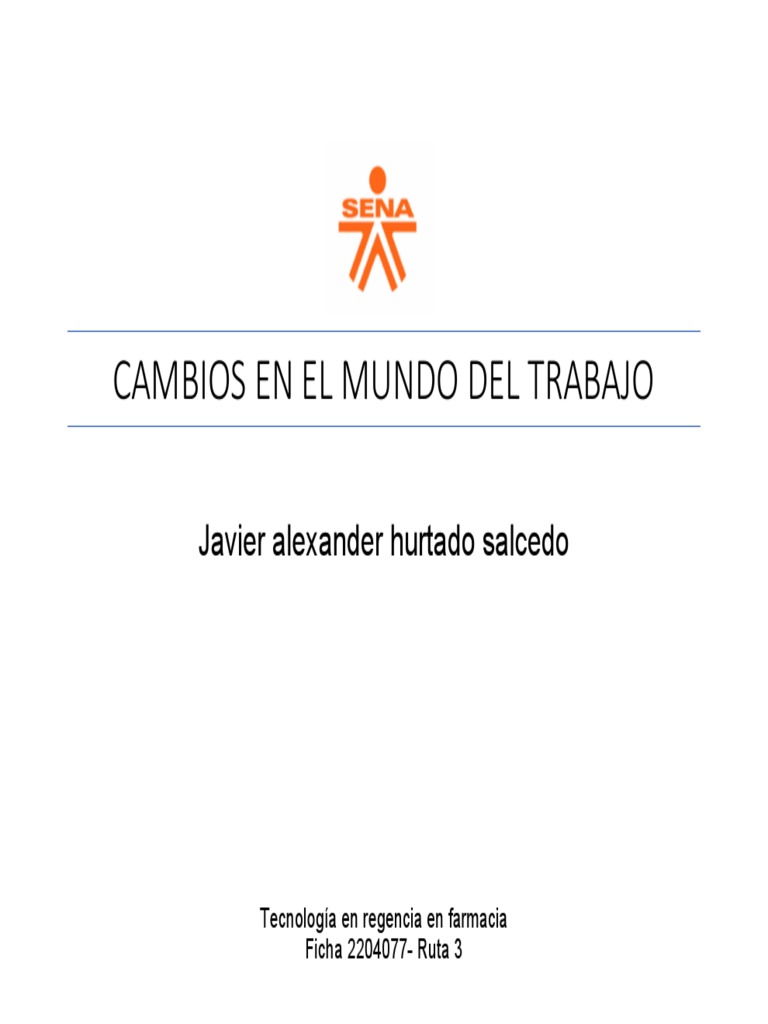 Cambios en El Mundo Del Trabajo | PDF | Economias | Business