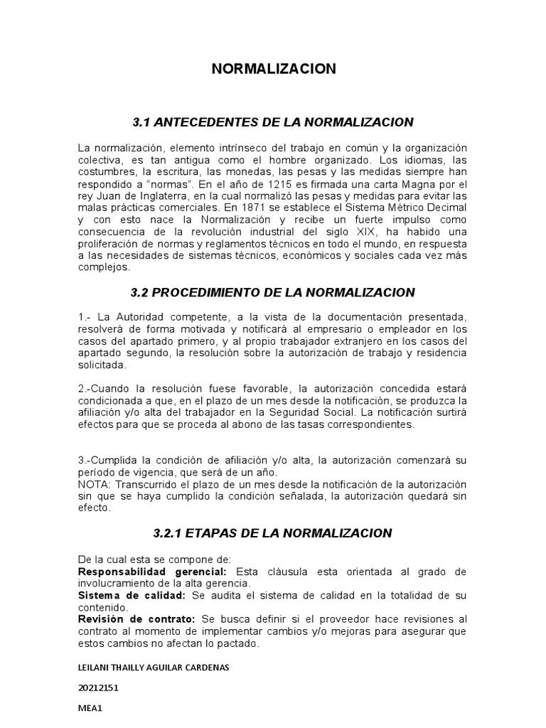 6.1 Normalizacion | PDF