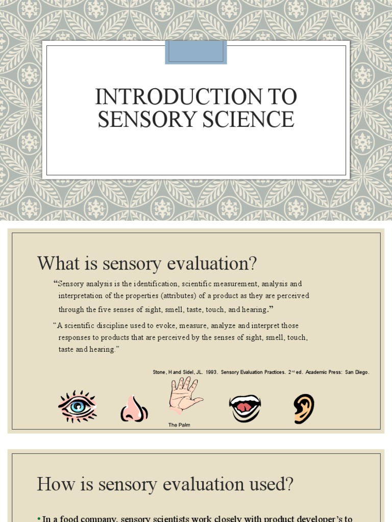 Introduction to Sensory Evaluation | PDF