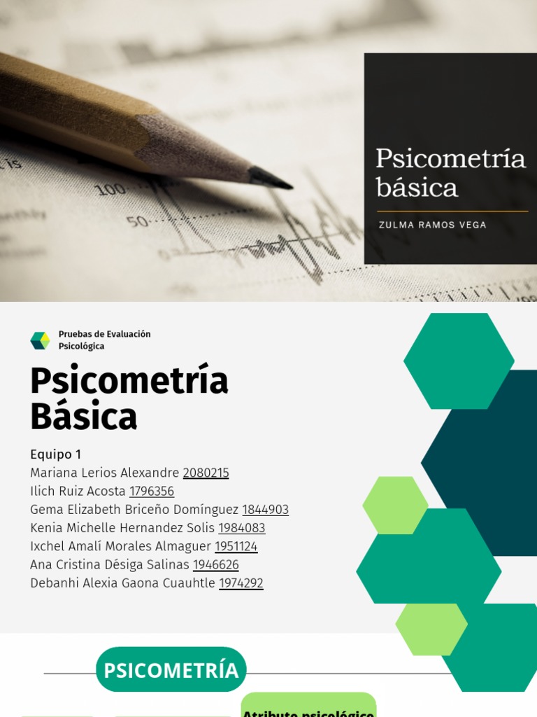 Equipo 1. Psicometría Básica | PDF | Análisis de variación | Sicología