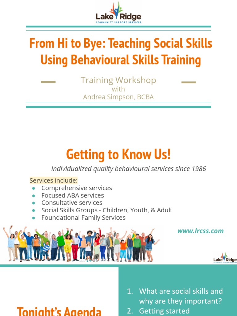 Teaching+Social+Skills+Using+Behavioural+Skills+Training LRCSS ...