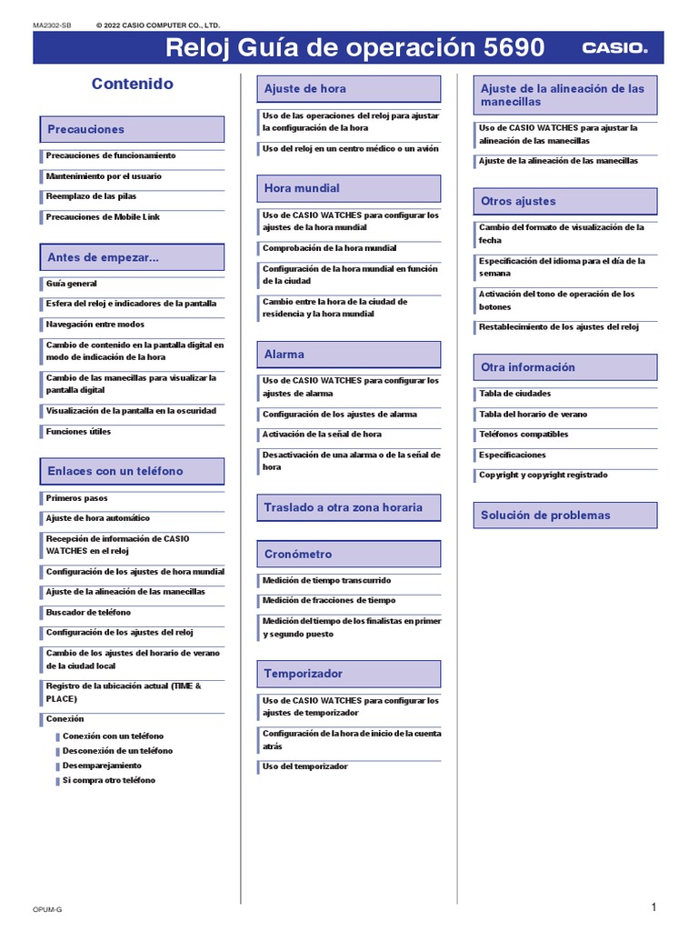 QW 5690 | PDF | Reloj | Agua