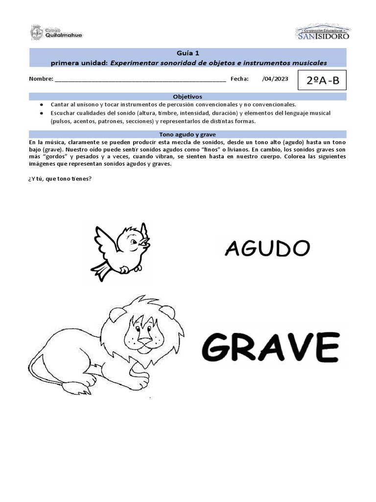 Sonidos Agudos y Graves | PDF