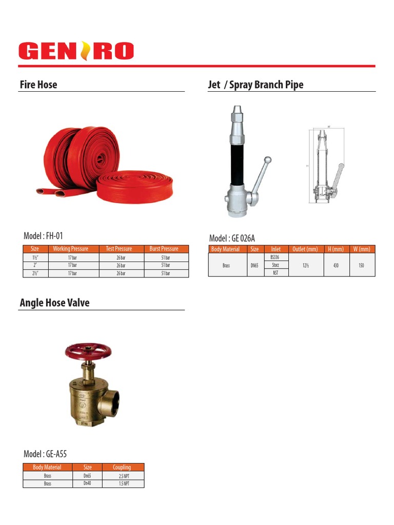 Geniro - Fire Hose 1 | PDF