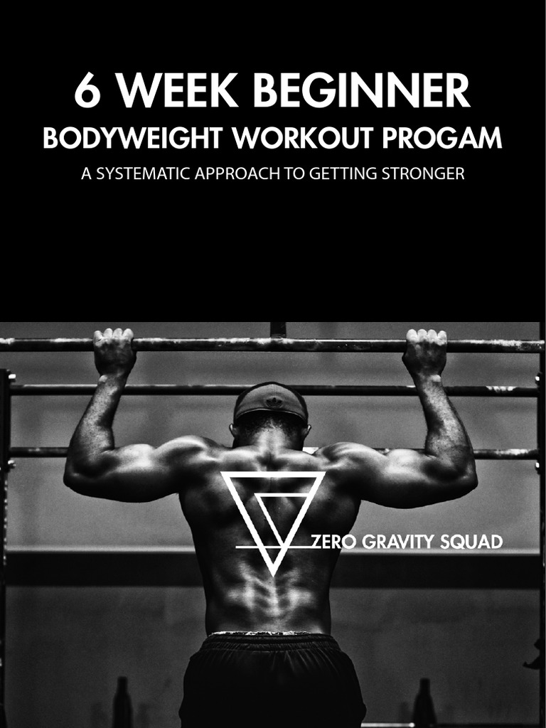 6 Week Beginner Workout Program Rev 2 | PDF | Physical Fitness ...