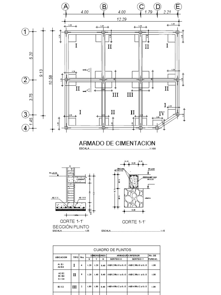 Detalles de Plintos en Construcción | PDF