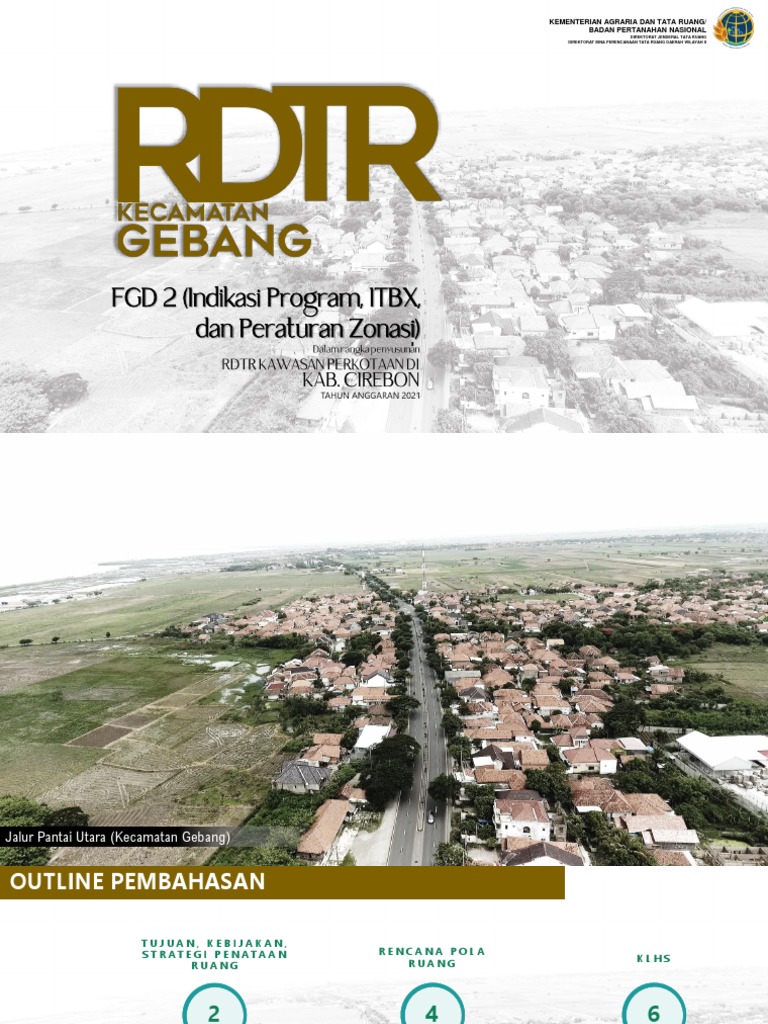 Bahan Paparan FGD 2 RDTR Kec. Gebang (09112021) | PDF