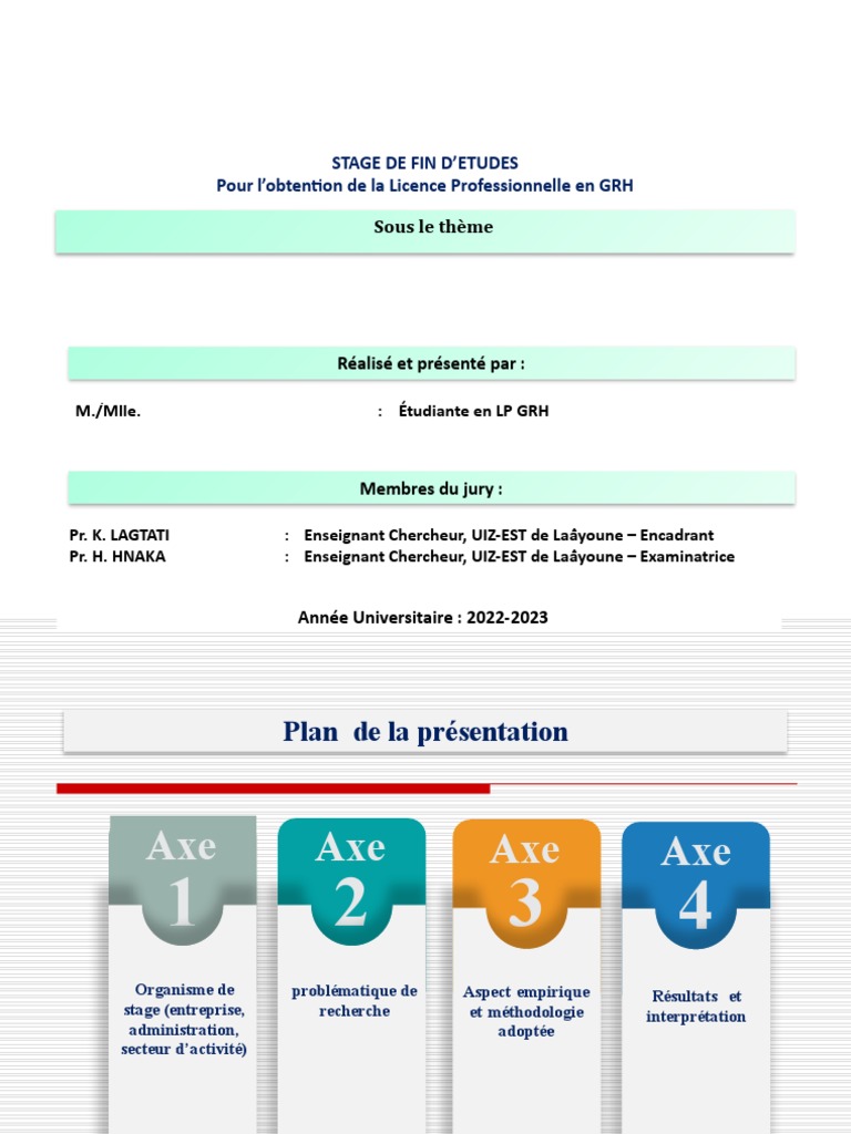 Canevas Soutenance SFE | PDF