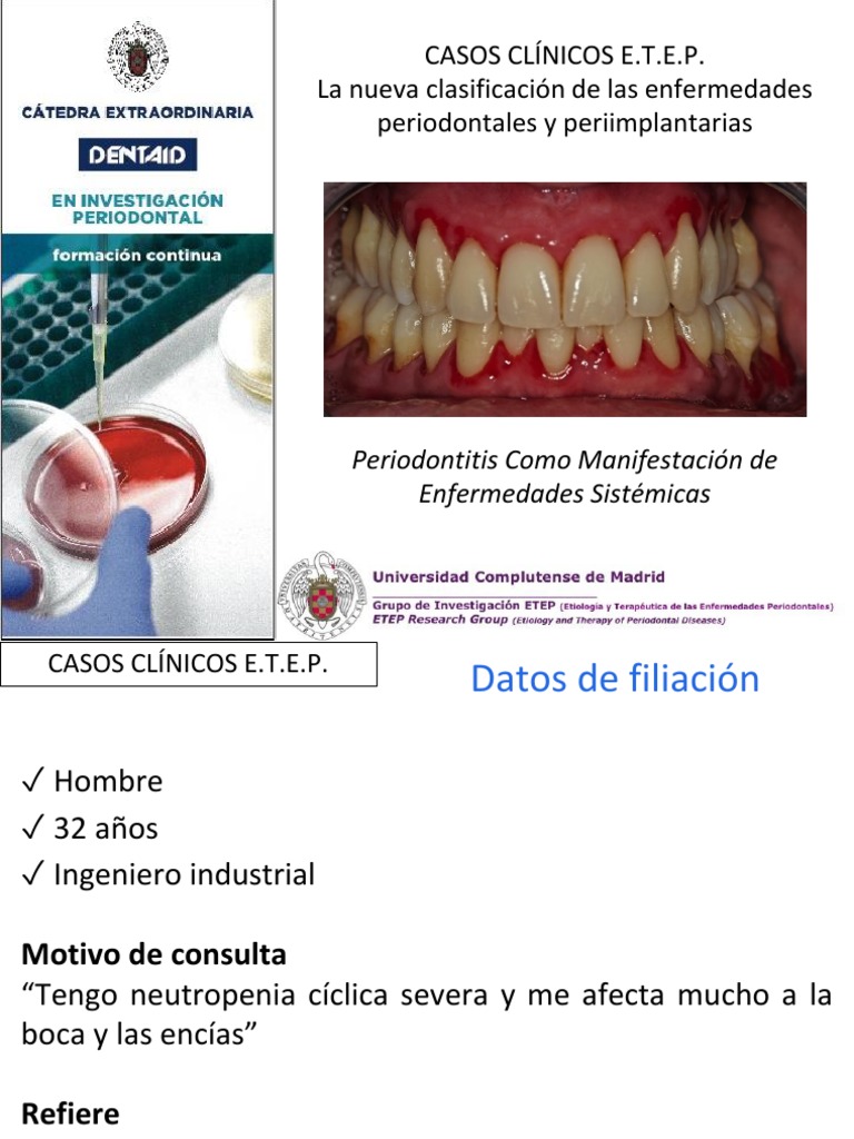 PERIODONT COMO MANIF ENF SISTEMICAS | PDF | Estadísticas medicas ...