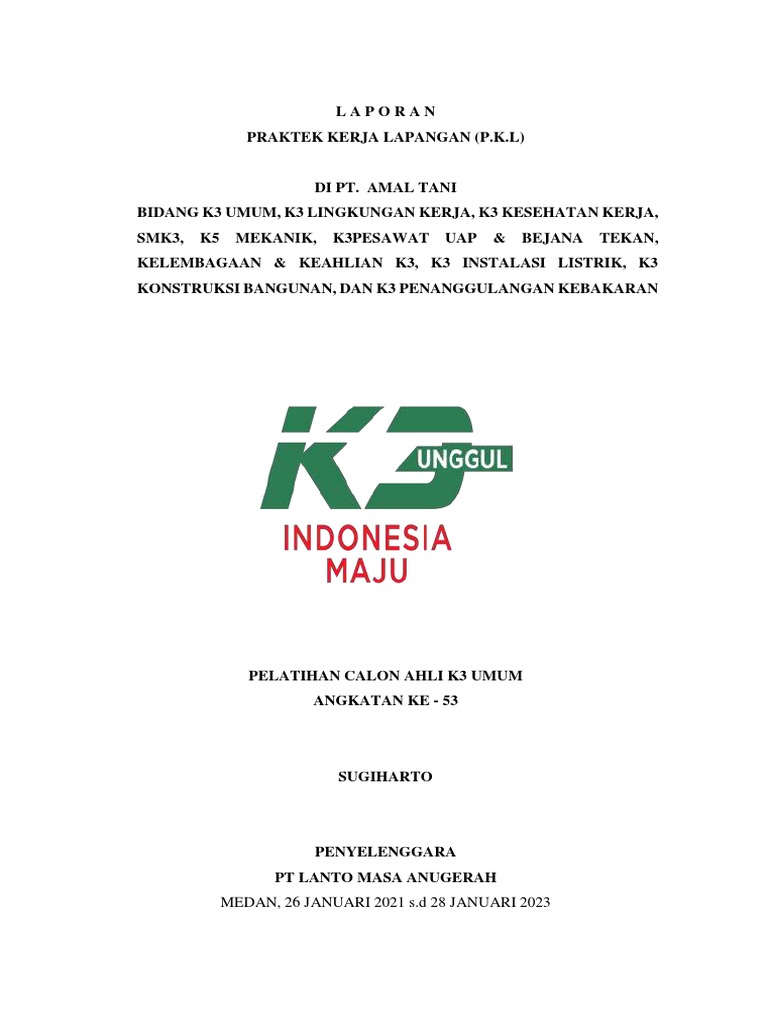 Laporan PKL Sugiharto PT Aps | PDF