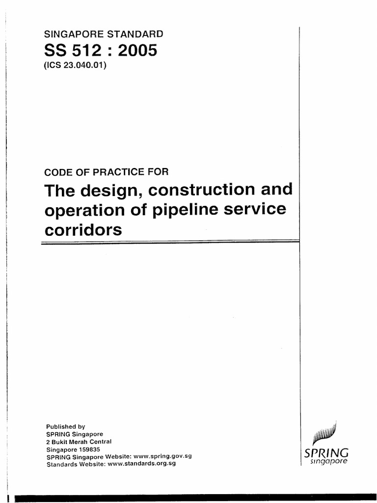 SS 512 - 2005 - DC&O of Pipeline Service Corridors | PDF