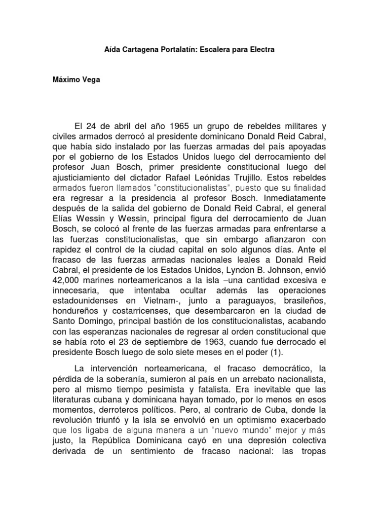Aida Cartagena Portalatin Escalera para | PDF