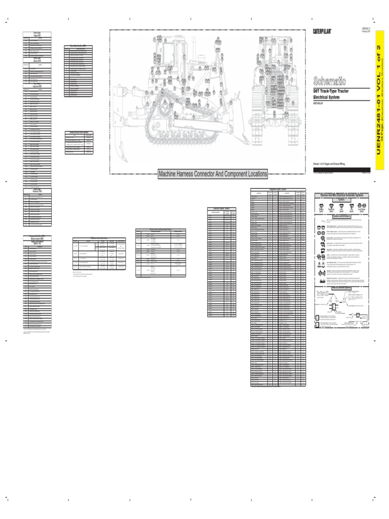 Machine Harness Connector and Component Locations: D8T Track-Type ...