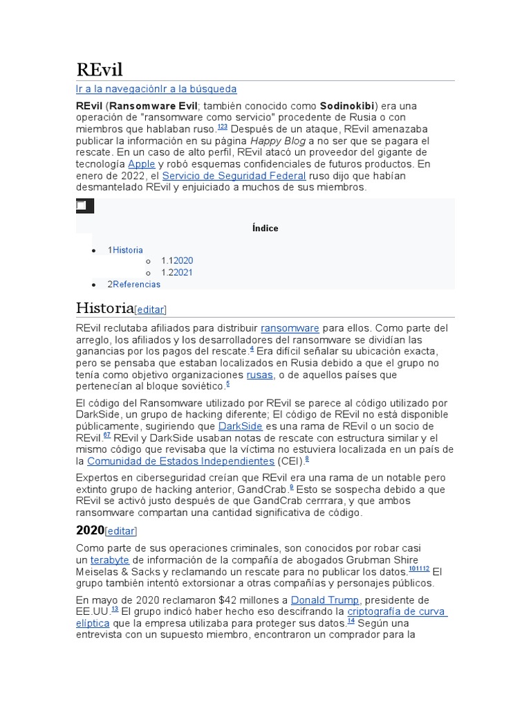 REvil | PDF