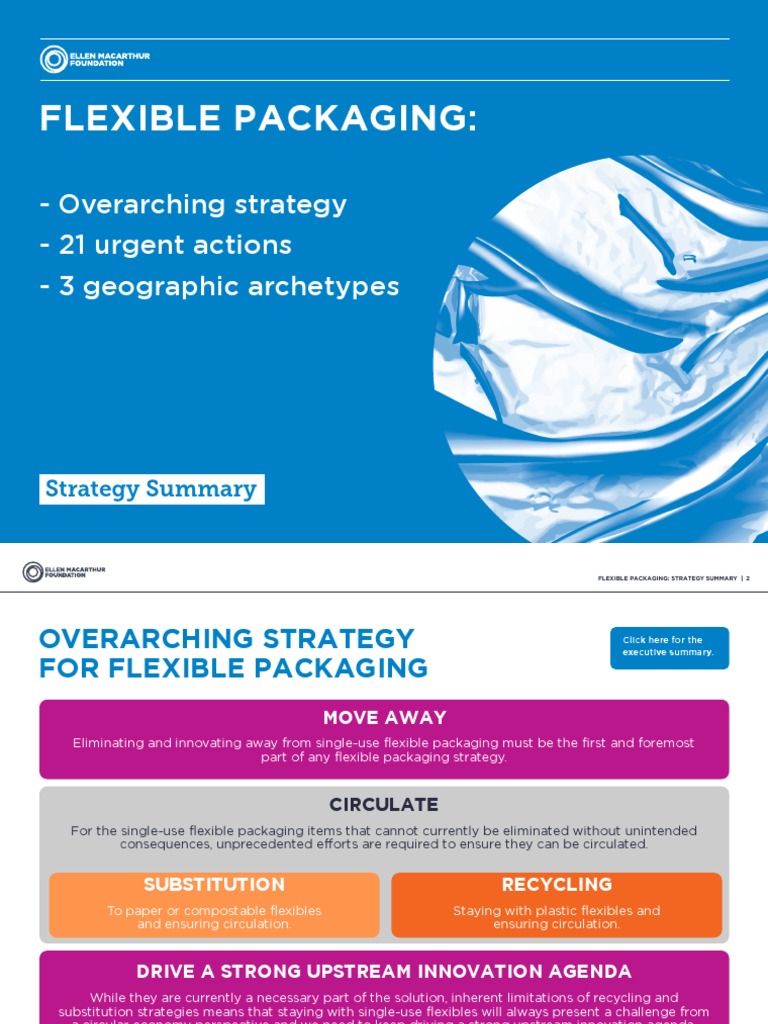 Strategy Summary - Flexible Packaging | PDF | Waste Management | Recycling