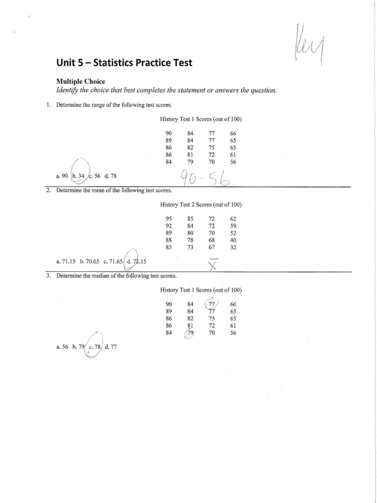 5.pa Practice Test Answers | PDF