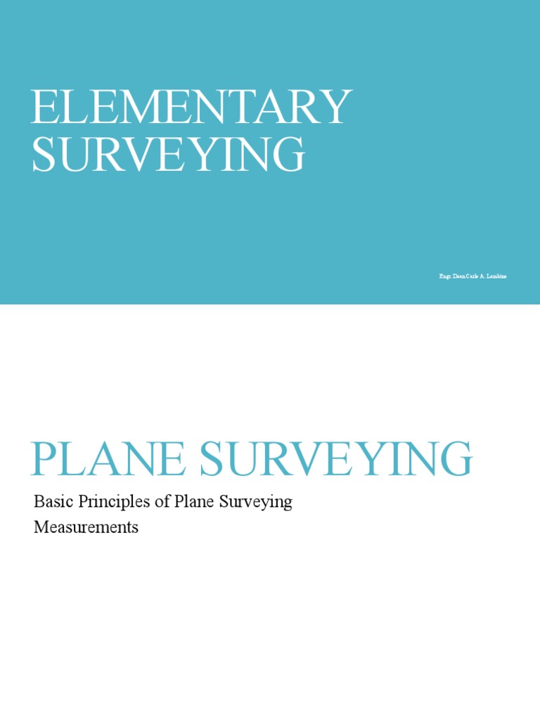 Plane Surveying | PDF | Surveying | Metrology
