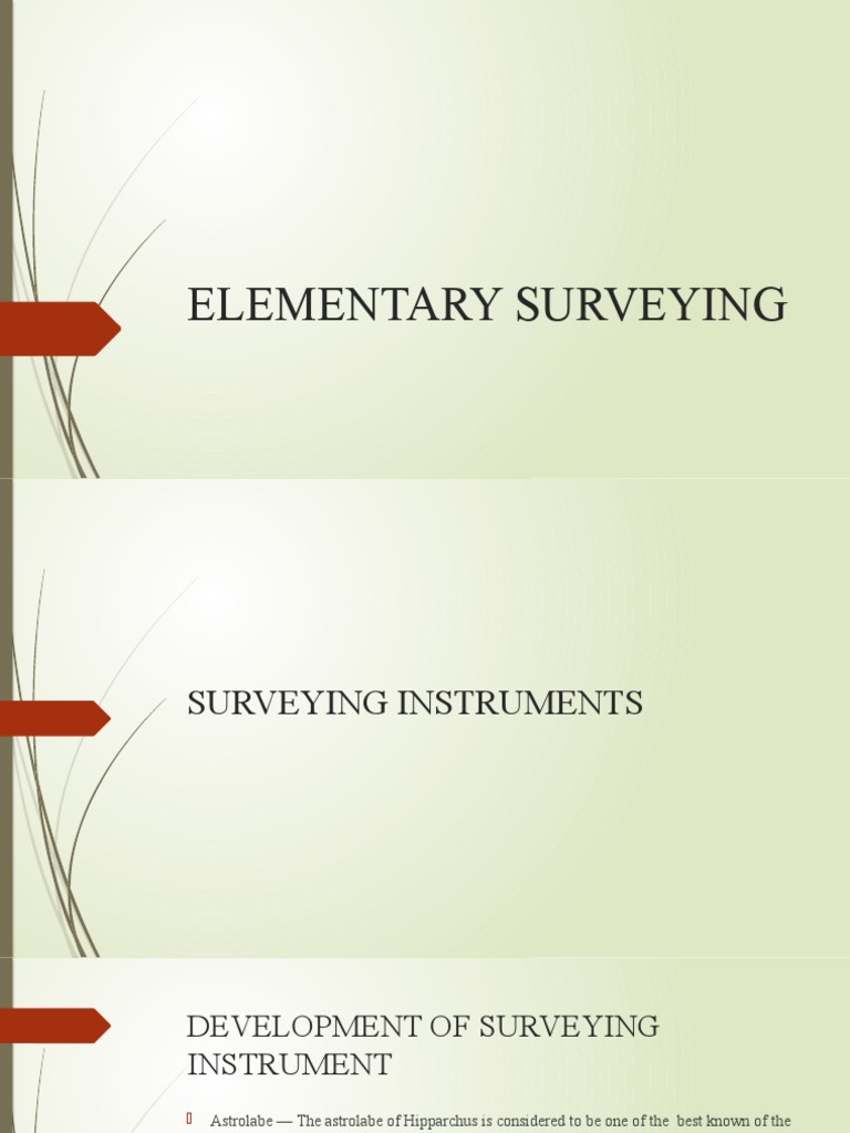 Surveying Instruments | PDF | Surveying | Metrology