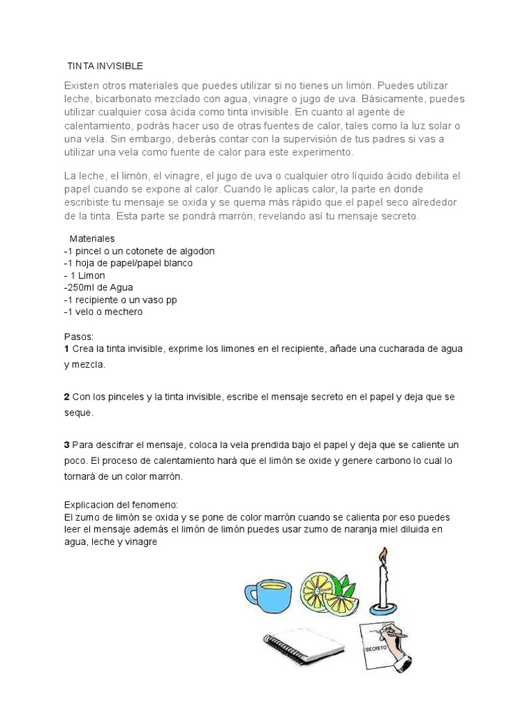 Tinta Invisible | PDF