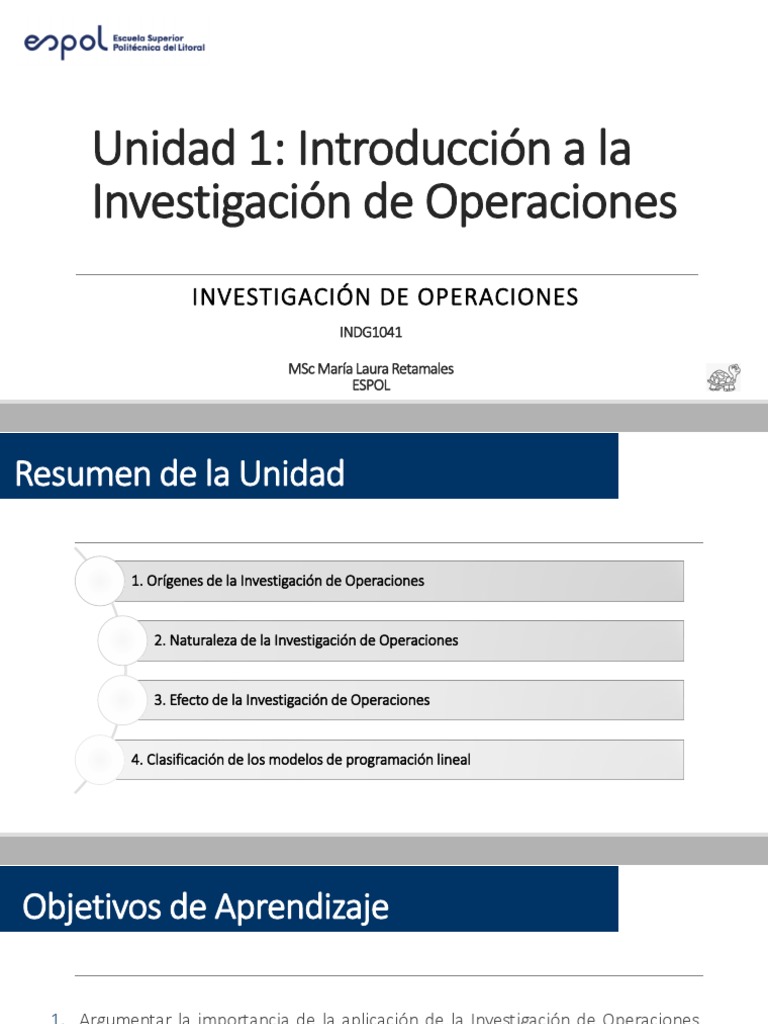 Unid 1 - Introducción A La Investigación de Operaciones | PDF