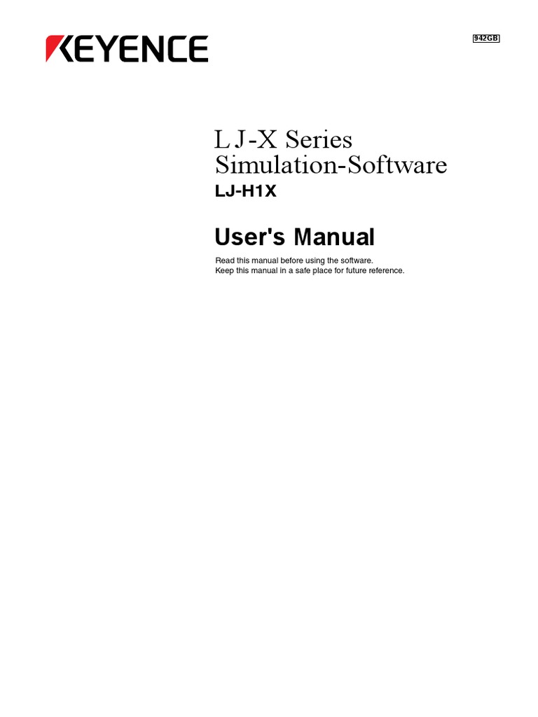 L J - X Series Simulation-Software: User's Manual | Download Free PDF | Installation (Computer ...
