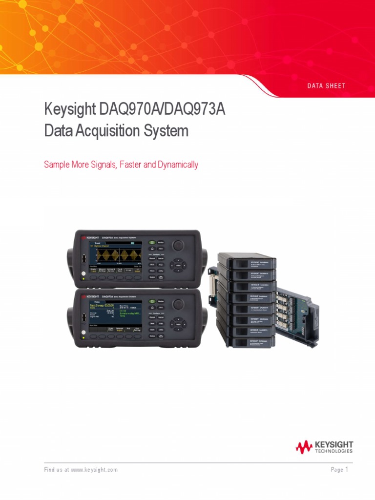 Keysight DAQ970A/DAQ973A Overview | PDF | Data Acquisition | Thermocouple