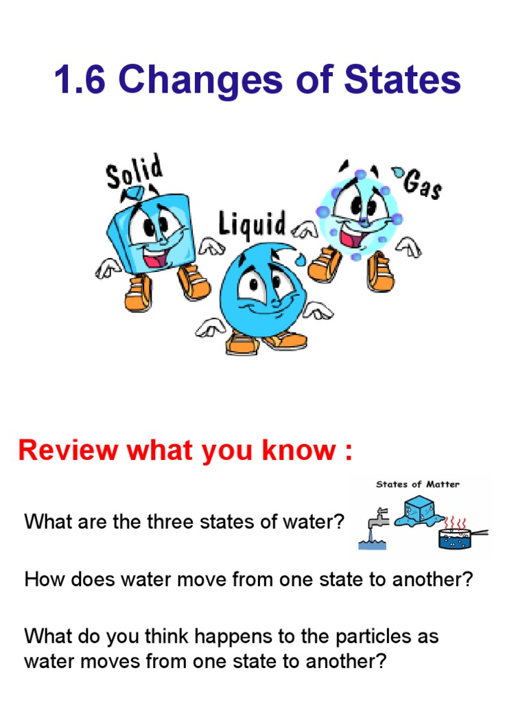 Changes of States | PDF | Liquids | Gases