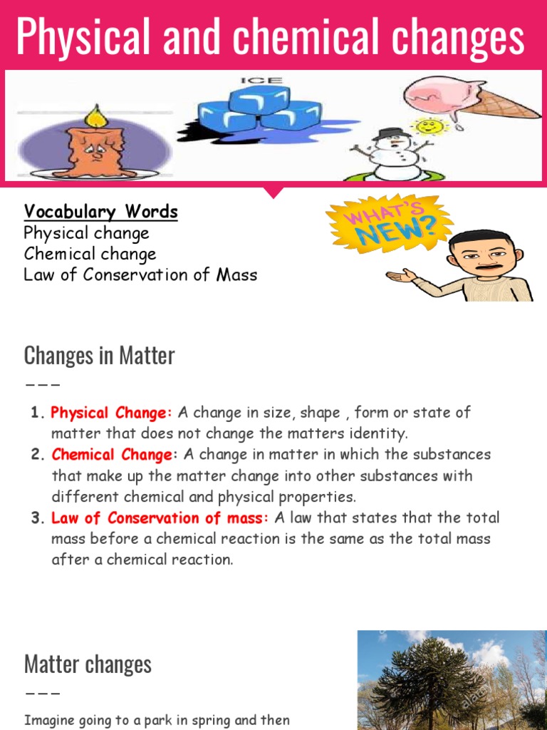 Physical and Chemical Changes Explained | PDF | Chemical Substances | Gases
