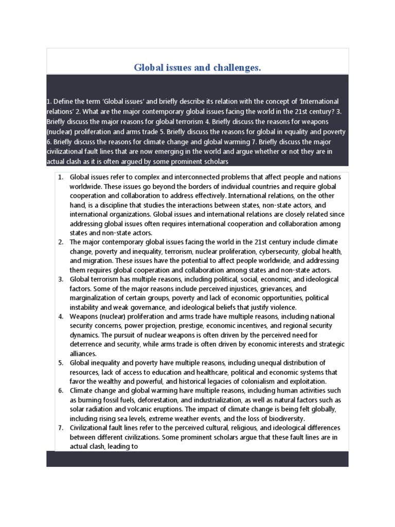 Global | PDF | Globalization | Regional Integration