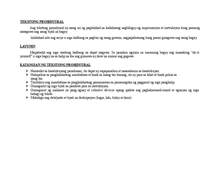 TEKSTONG PROSIDYURAL | PDF