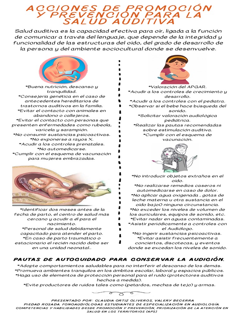 Acciones de Promoción y Prevención para La Salud Auditiva-Poster | PDF ...