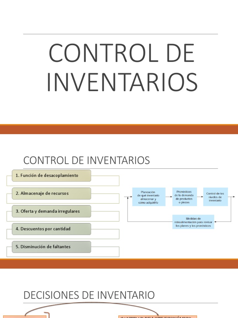 2 Control de Inventarios | PDF | Inventario | Economias